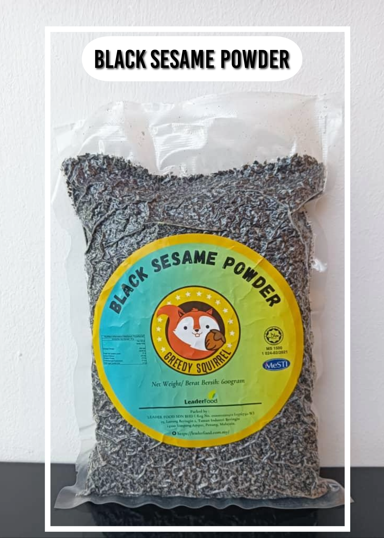 Leader Food. Black Sesame Powder 600G