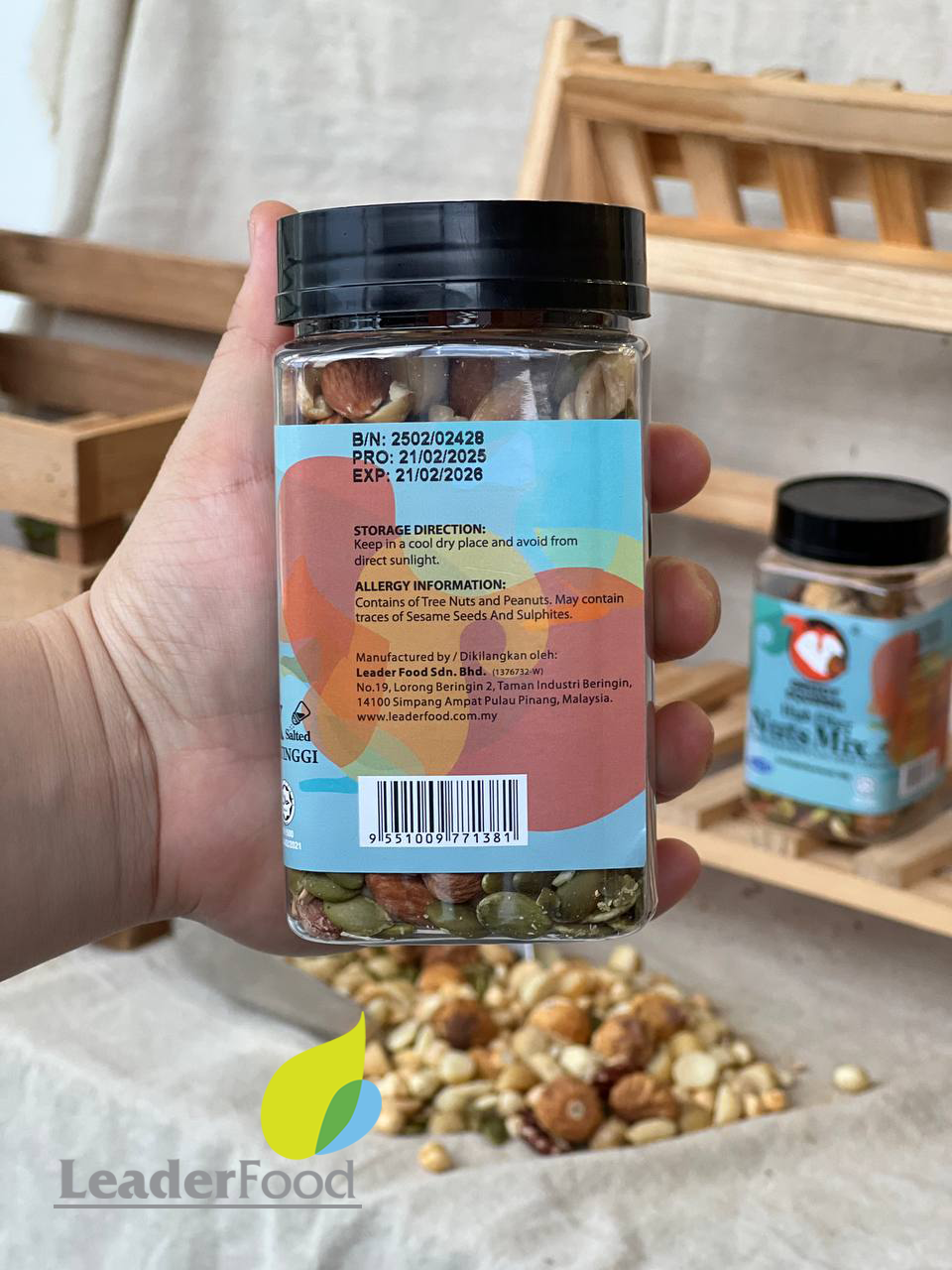 Leader Food. High Fiber Nuts Mix