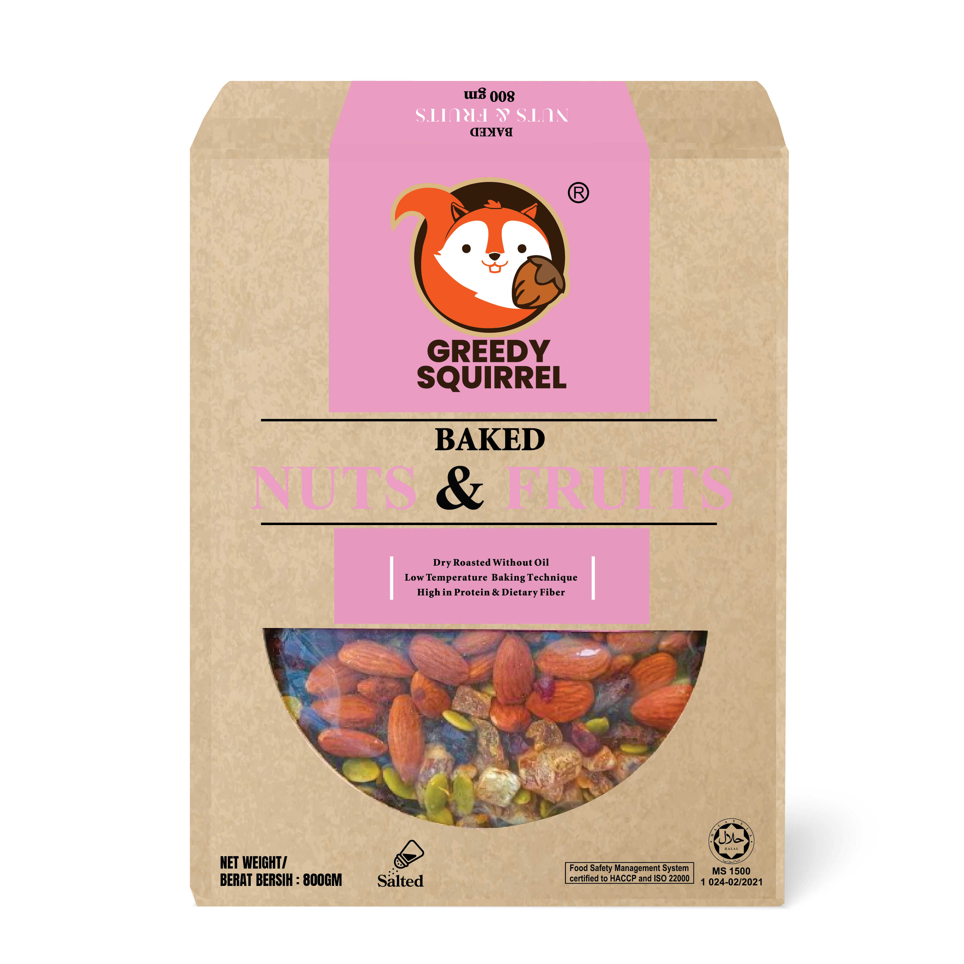 Leader Food. Baked Mix Nuts & Fruits (Almond, Cashew, Pumpkin, Raisin ...